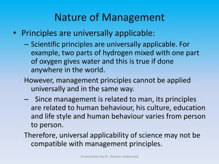 Principles and Practices of management | PPTX