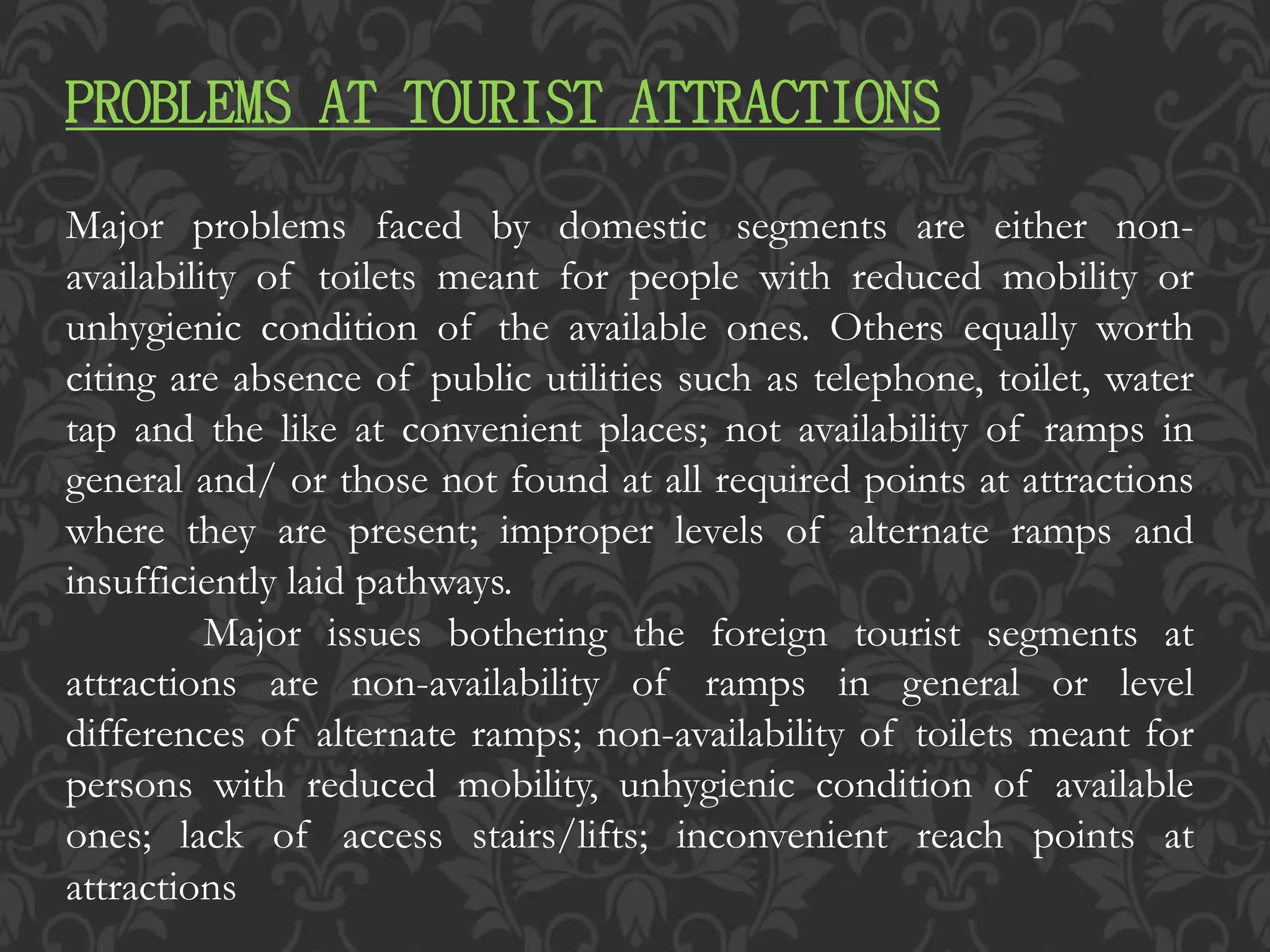 Attraction, Shopping, Entertainment - components of Tourism | PPT