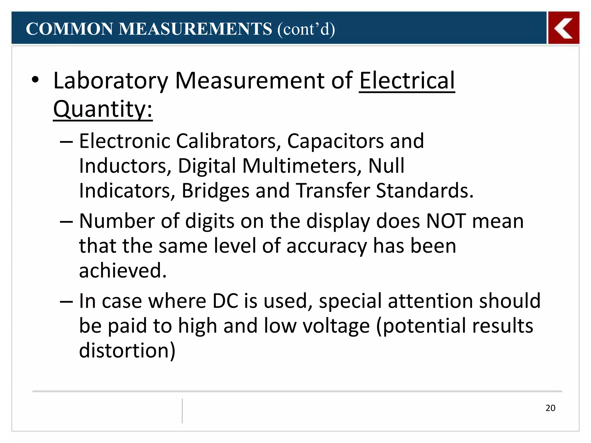 Principles and Practices of Traceability and Calibration | PPT