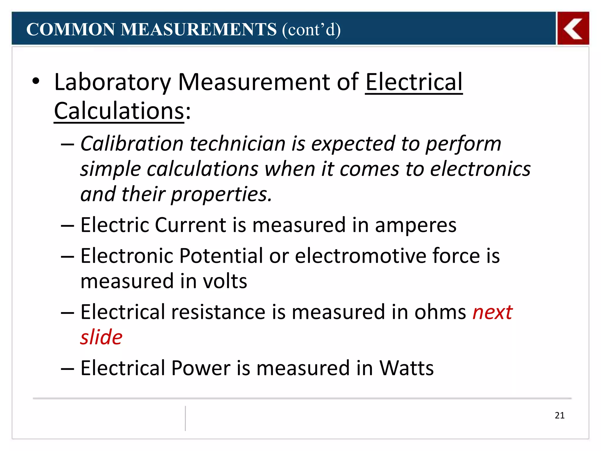 Principles and Practices of Traceability and Calibration | PPT