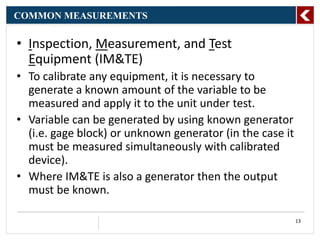 Principles and Practices of Traceability and Calibration | PPT