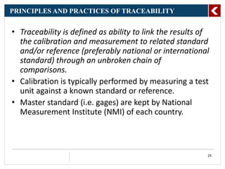 Principles and Practices of Traceability and Calibration | PPT