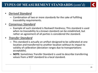 Principles and Practices of Traceability and Calibration | PPT