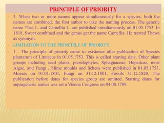 Principles and Rules of ICBN, IBC, The Hisory of ICBN | PDF