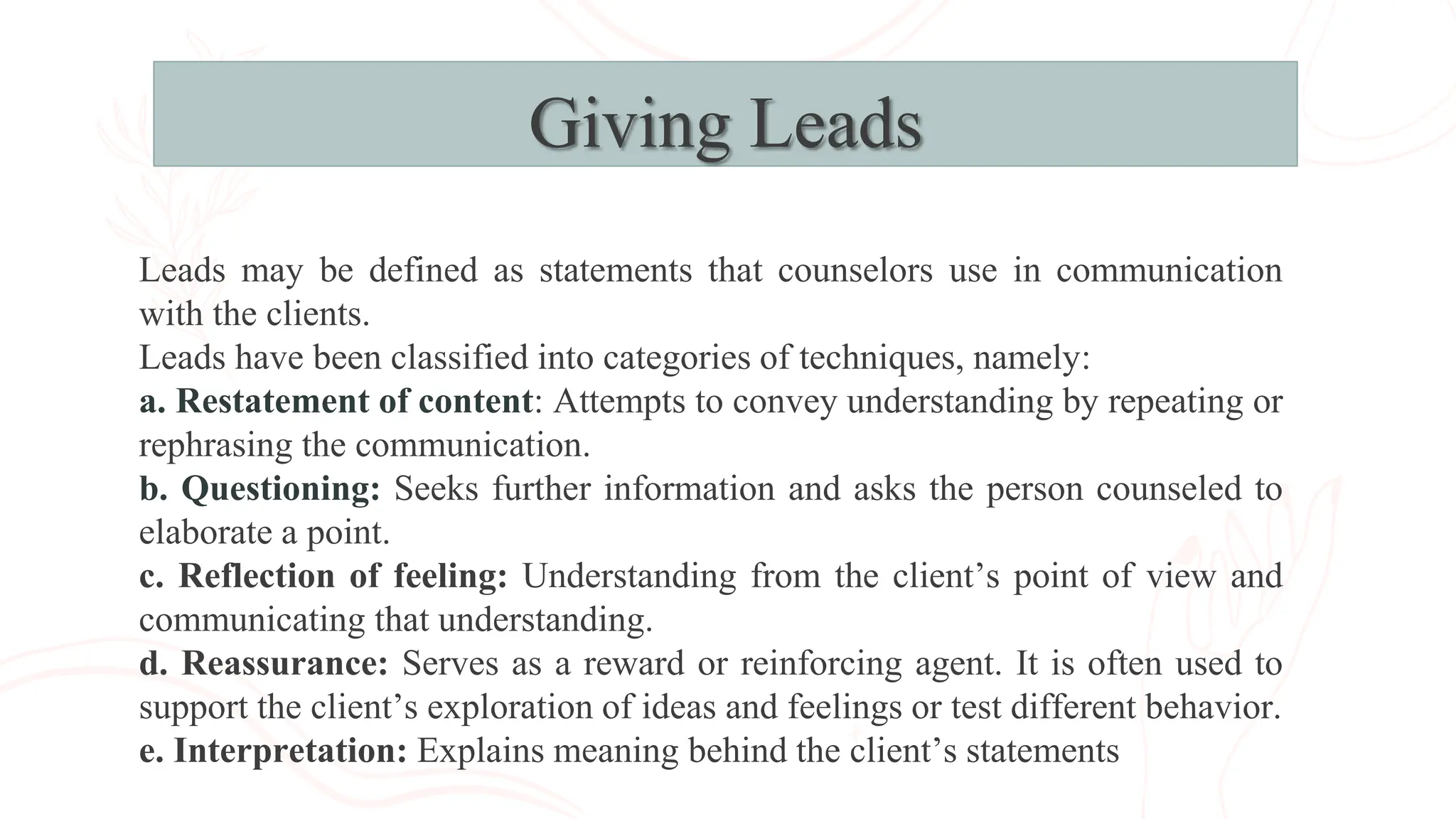 PRINCIPLES AND TECHNIQUES OF COUNSELLING.pptx