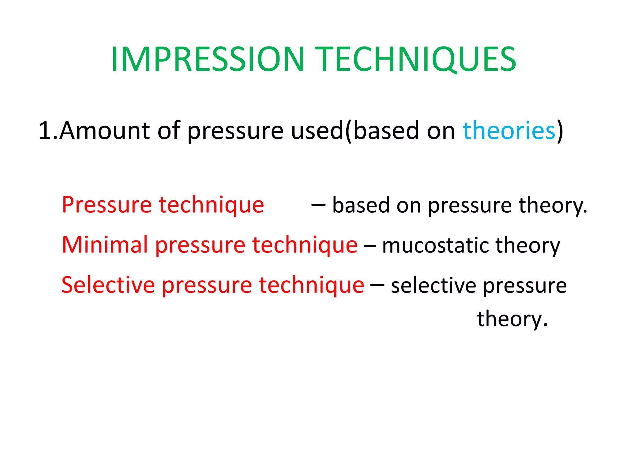 Principles and techniques of impresion | PPTX