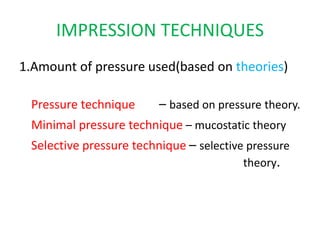 Principles and techniques of impresion | PPTX