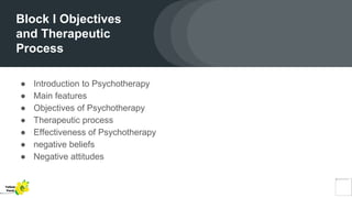 Principles and techniques of psychotherapy syllabus tnou | PPTX