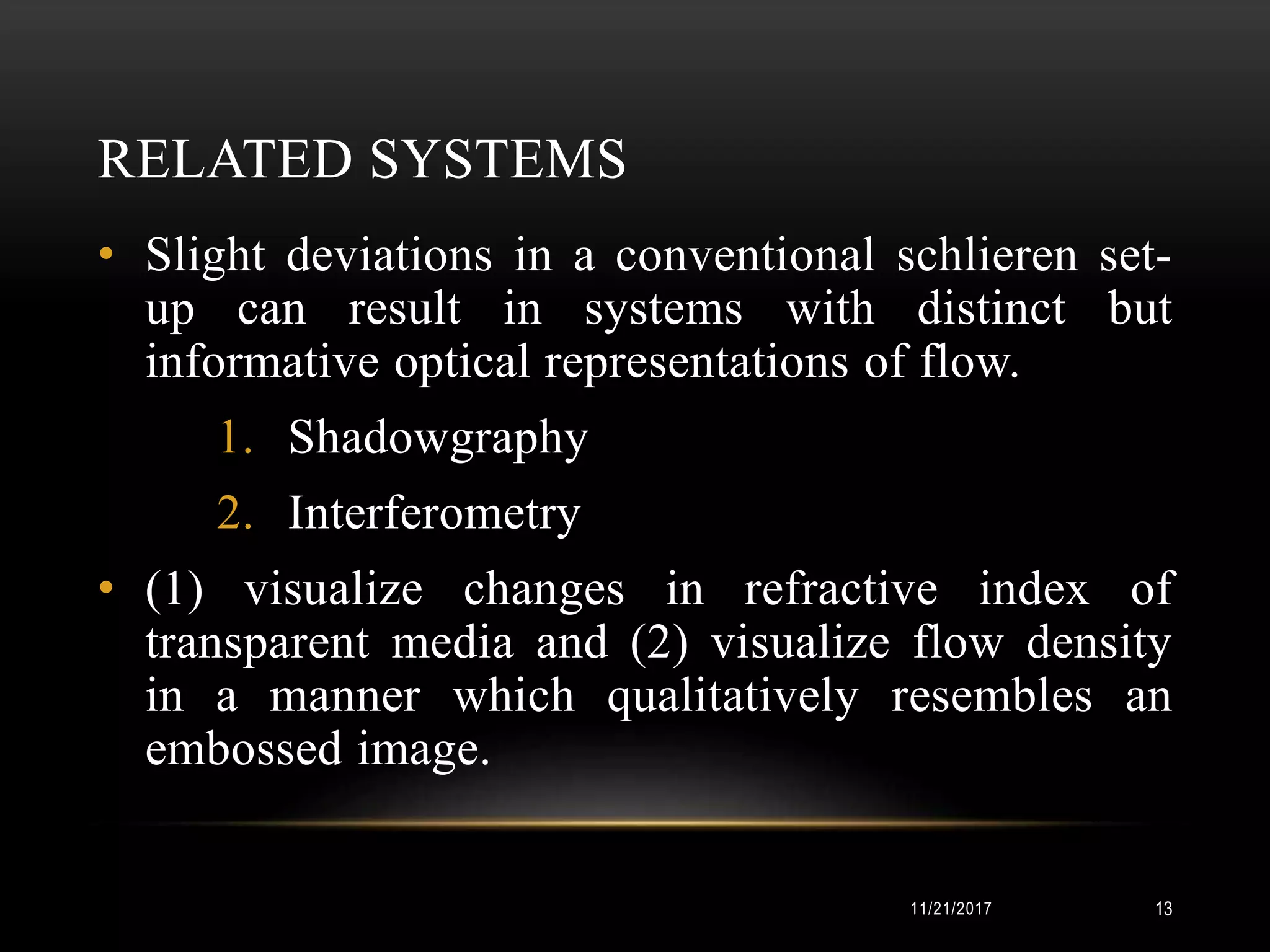 Principles and techniques of schlieren imagingsystems | PPTX