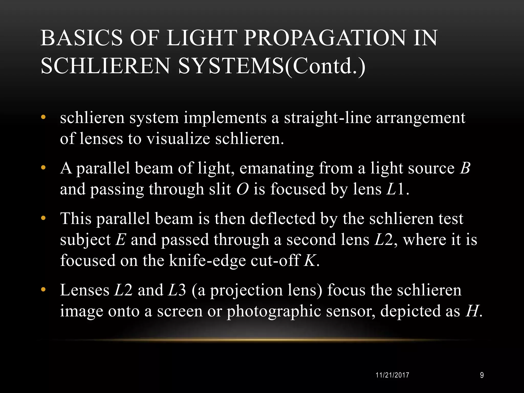 Principles and techniques of schlieren imagingsystems | PPTX