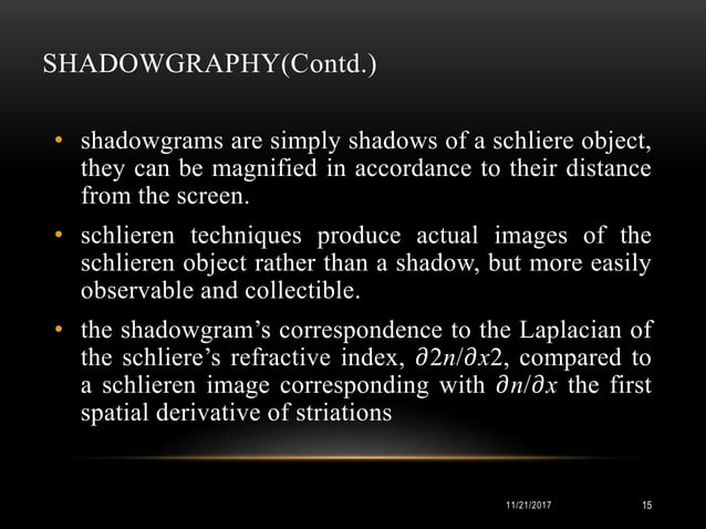 Principles and techniques of schlieren imagingsystems | PPTX