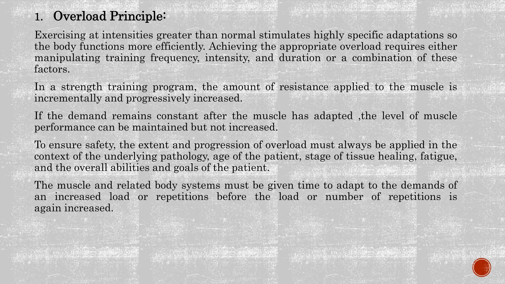 Principles and techniques of strengthening exercise | PPTX