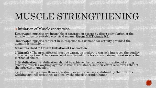 Principles and techniques of strengthening exercise | PPTX