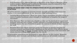 Principles and techniques of strengthening exercise | PPTX