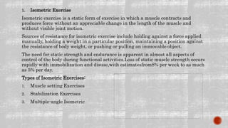Principles and techniques of strengthening exercise | PPTX