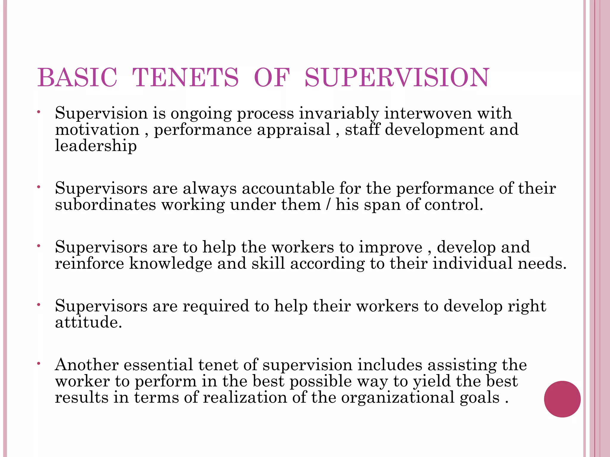 Principles and techniques of supervision | PPT