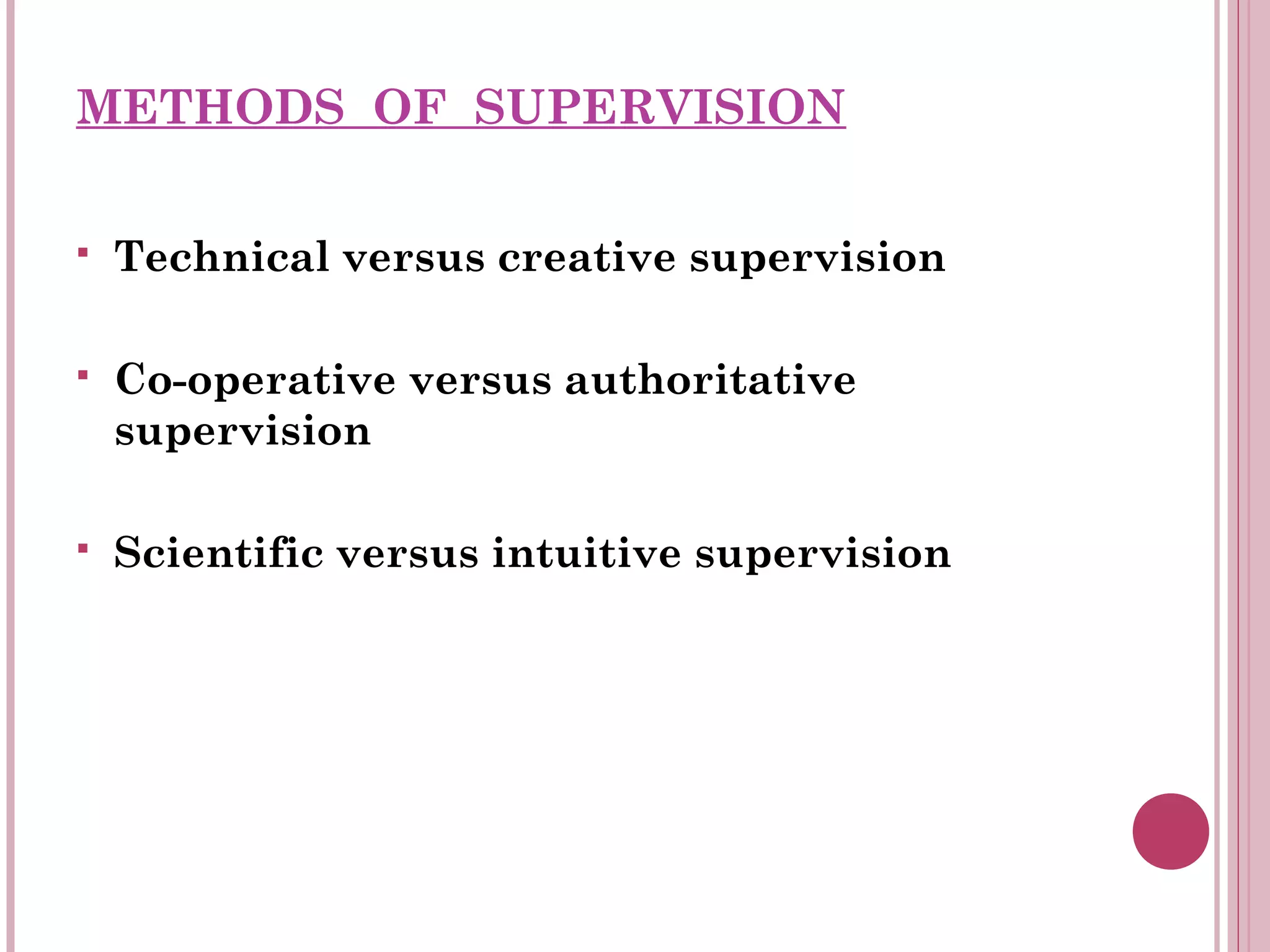 Principles and techniques of supervision | PPT