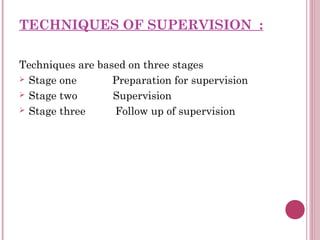 Principles and techniques of supervision | PPT
