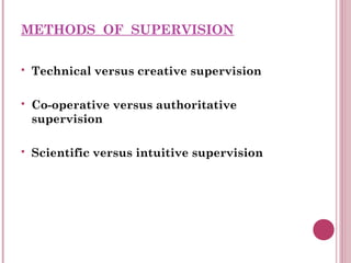 Principles and techniques of supervision | PPT