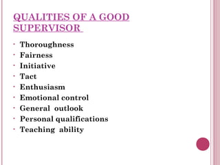 Principles and techniques of supervision | PPT