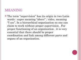 Principles and techniques of supervision | PPT