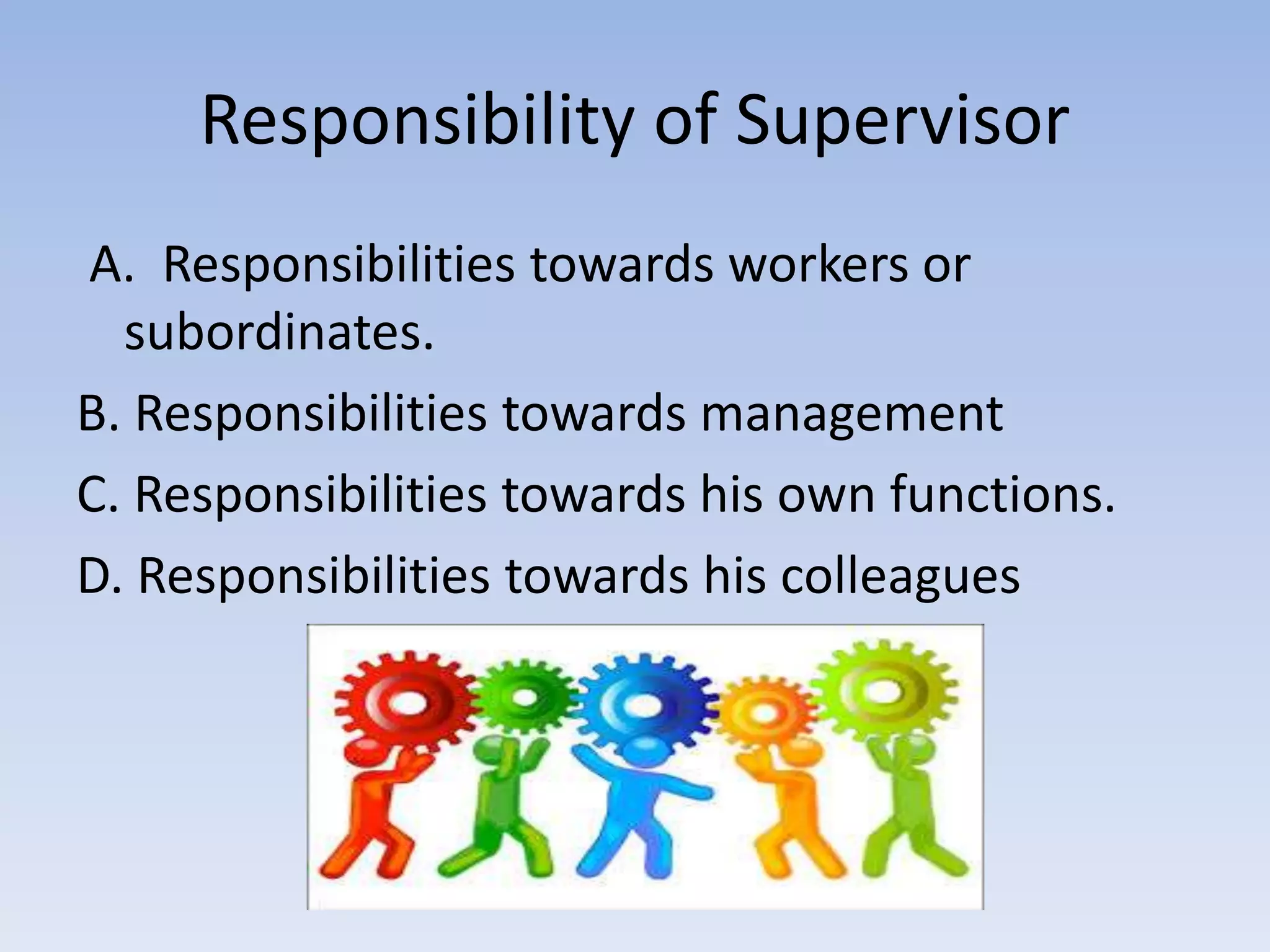 Principles and techniques of supervision by Chandrajeet Sahu | PPTX