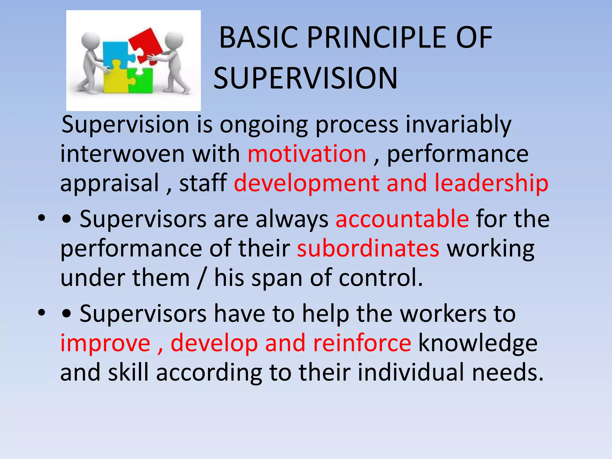 Principles and techniques of supervision by Chandrajeet Sahu | PPTX ...