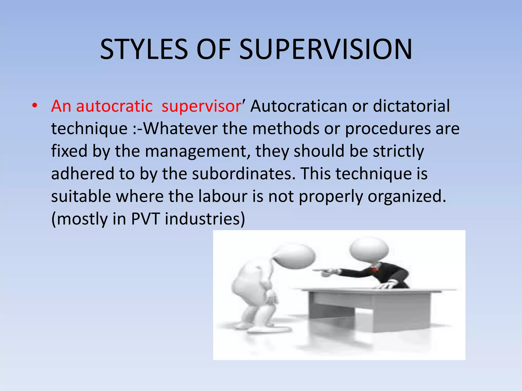 Principles and techniques of supervision by Chandrajeet Sahu | PPTX