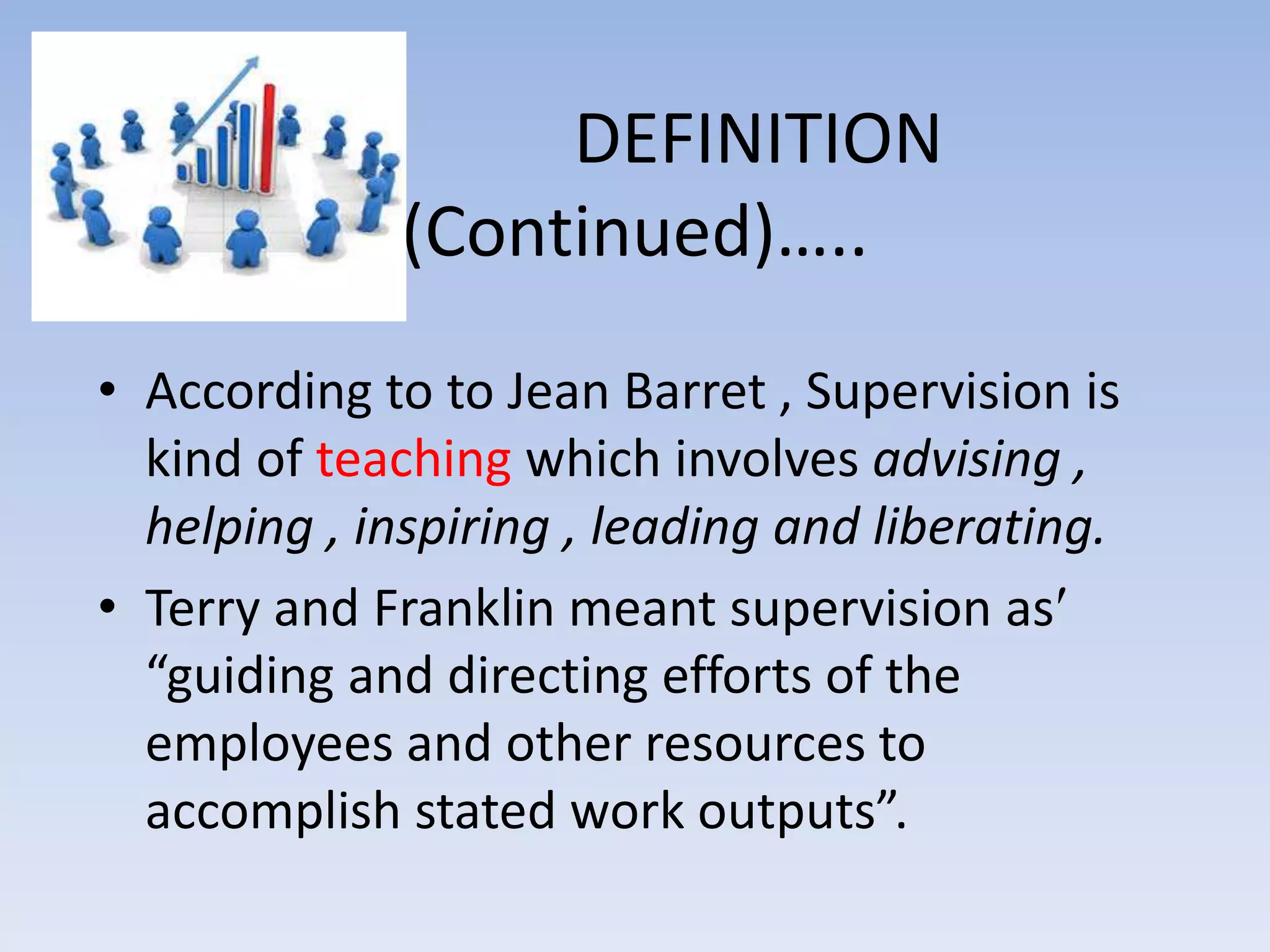 Principles and techniques of supervision by Chandrajeet Sahu | PPTX