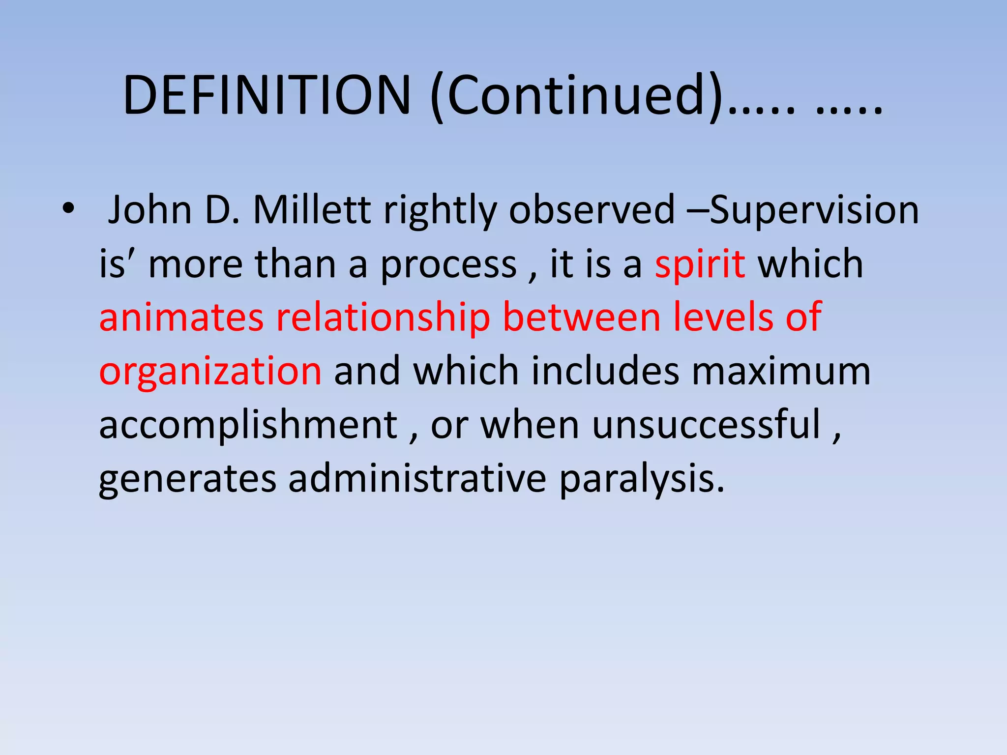 Principles and techniques of supervision by Chandrajeet Sahu | PPTX