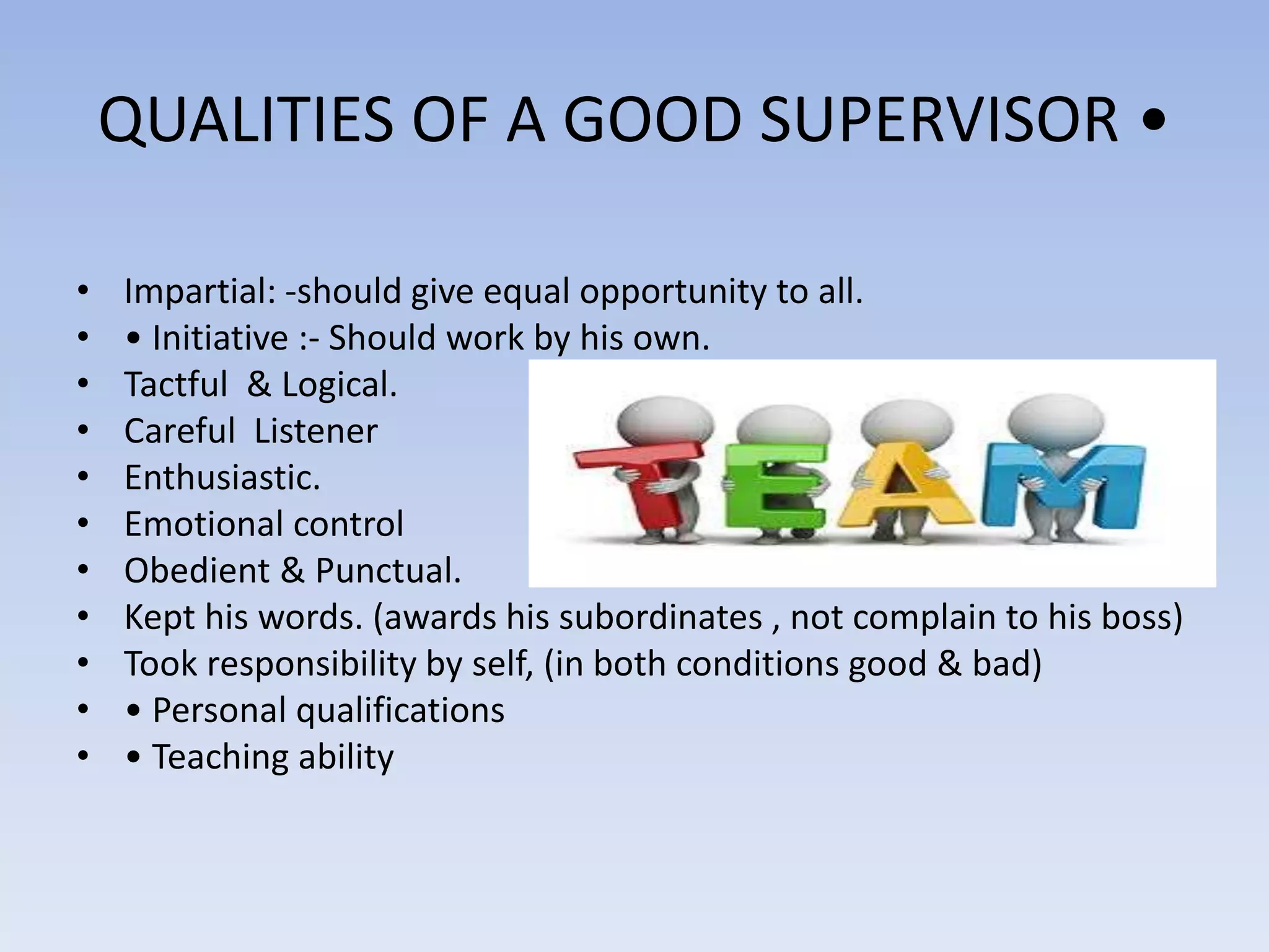 Principles and techniques of supervision by Chandrajeet Sahu | PPTX