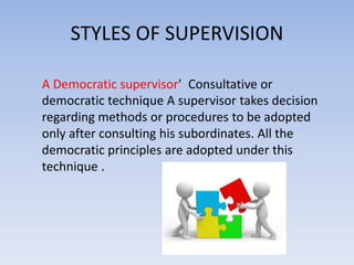 Principles and techniques of supervision by Chandrajeet Sahu | PPTX