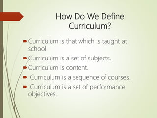 Principles and theories in curriculum development | PPTX