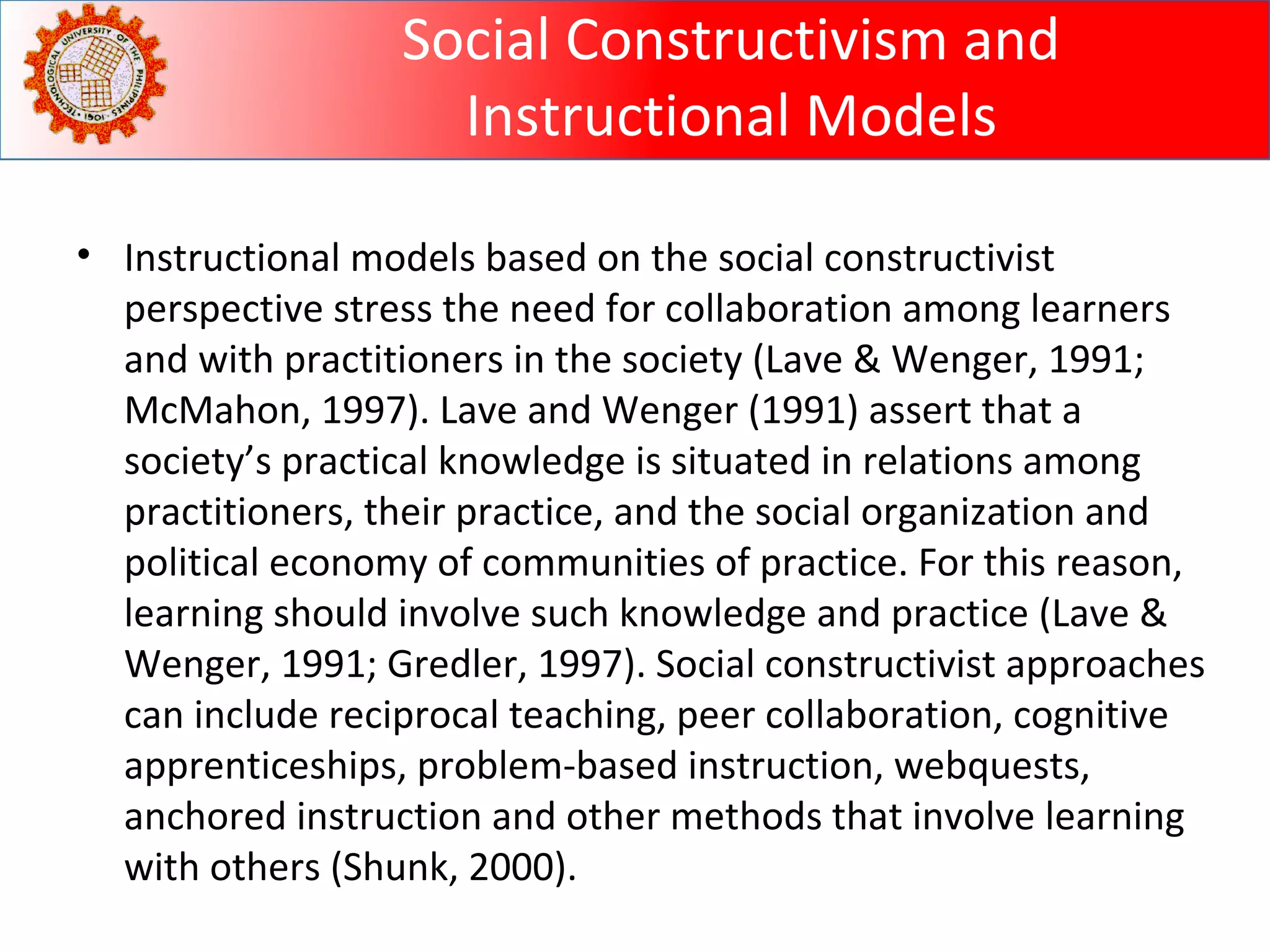 Principles and theories of Learning( Social Constructivism, Multiple Intelligence and Brain ...