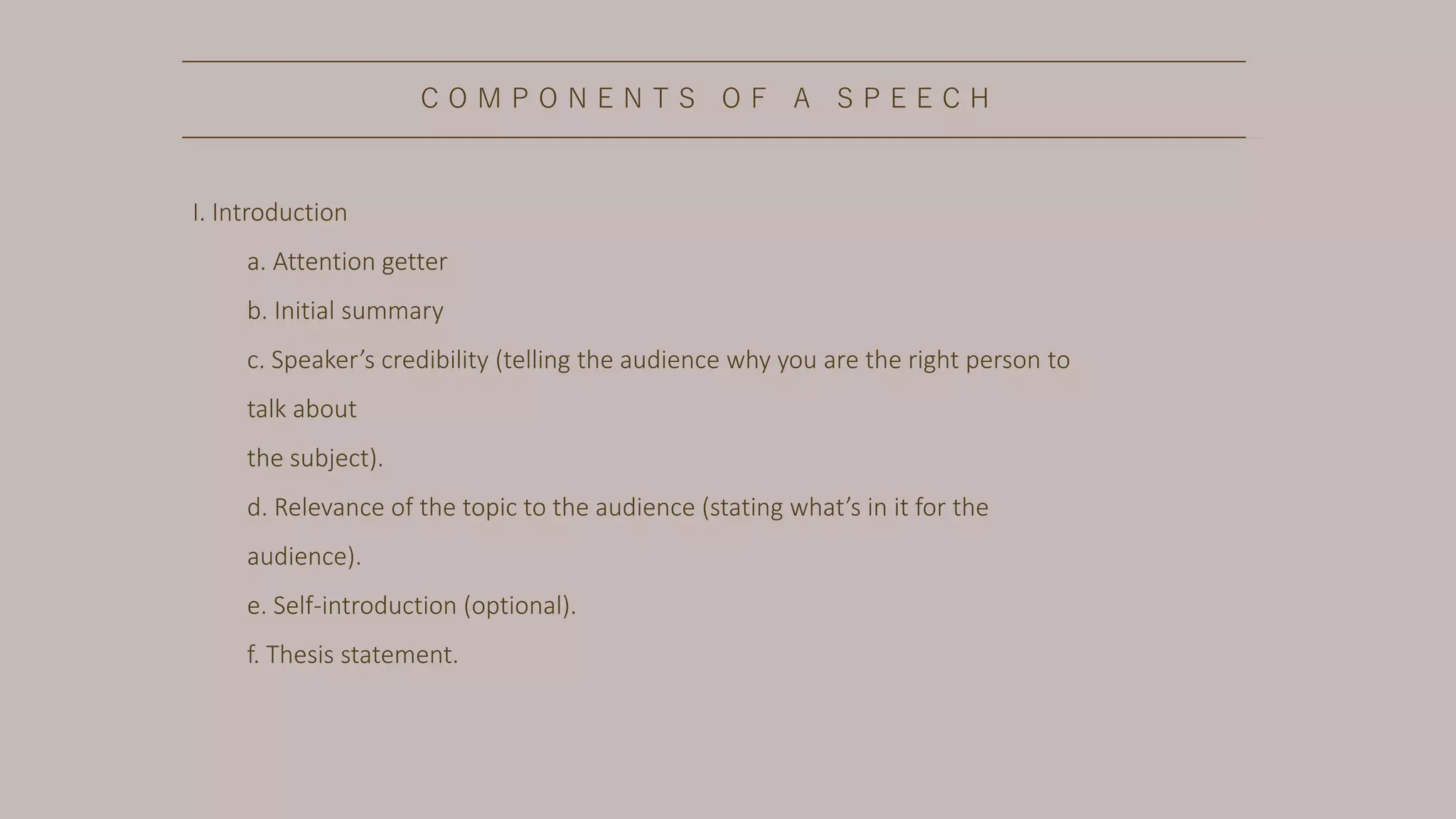 Principles and types of speeches | PPTX