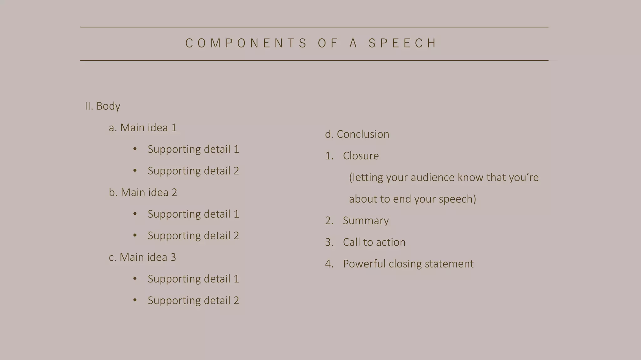 Principles and types of speeches | PPTX
