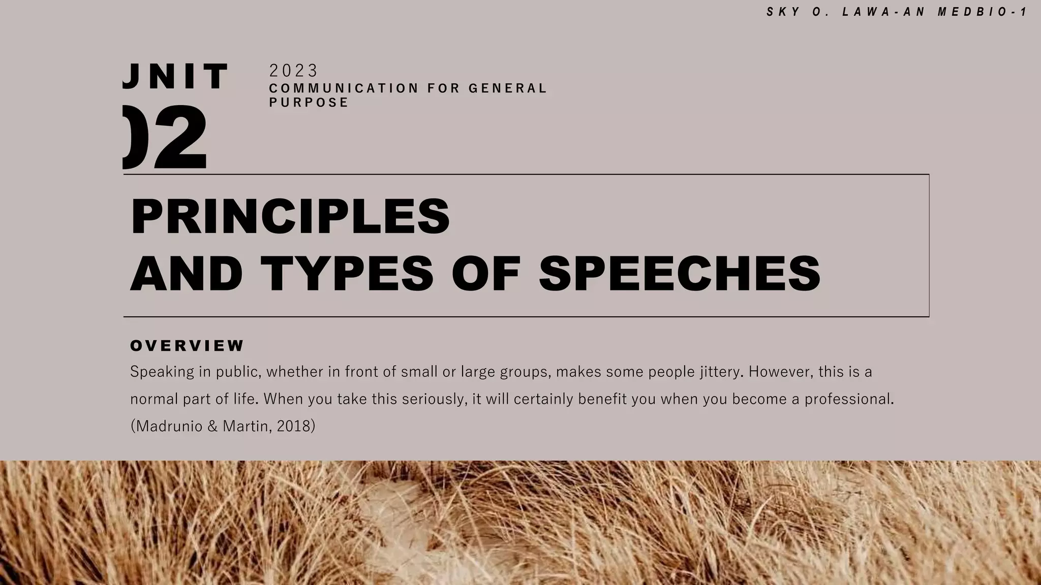 Principles and types of speeches -Sky Lawa-an | PPTX
