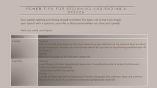 Principles and types of speeches | PPTX