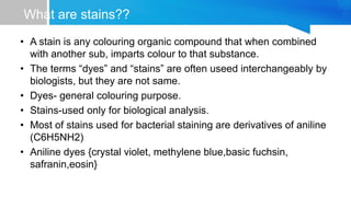 PRINCIPLES AND TYPES OF STAINING.pdfgooood. | PDF