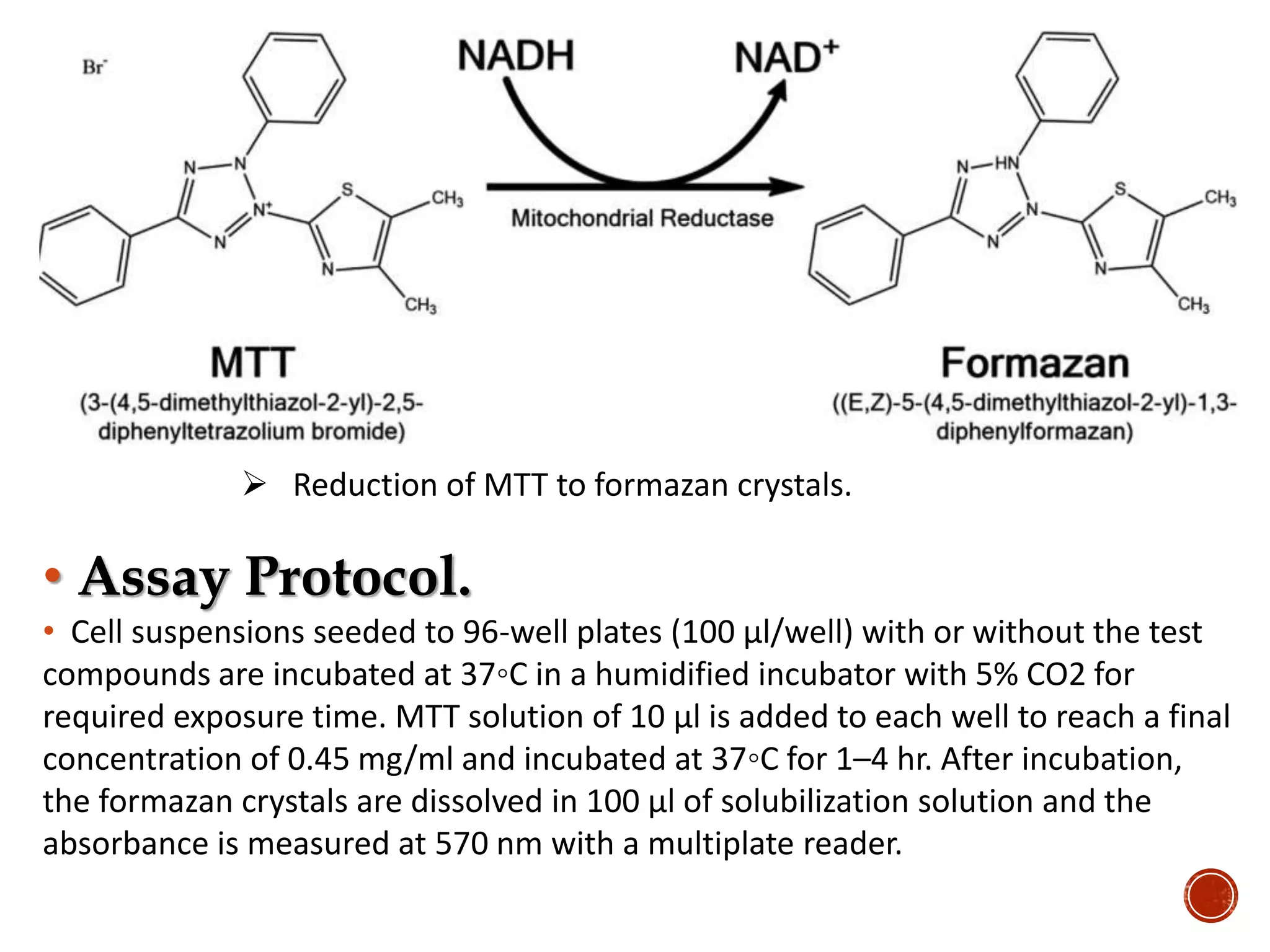 Principles & Applications of cell viability assays (MTT Assays) | PPTX