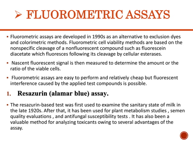 Principles & Applications of cell viability assays (MTT Assays) | PPTX