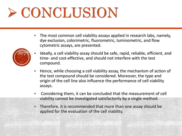 Principles & Applications of cell viability assays (MTT Assays) | PPTX