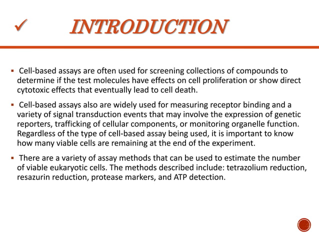 Principles & Applications of cell viability assays (MTT Assays) | PPTX