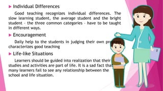 Principles as used in Teaching and Learning | PPTX