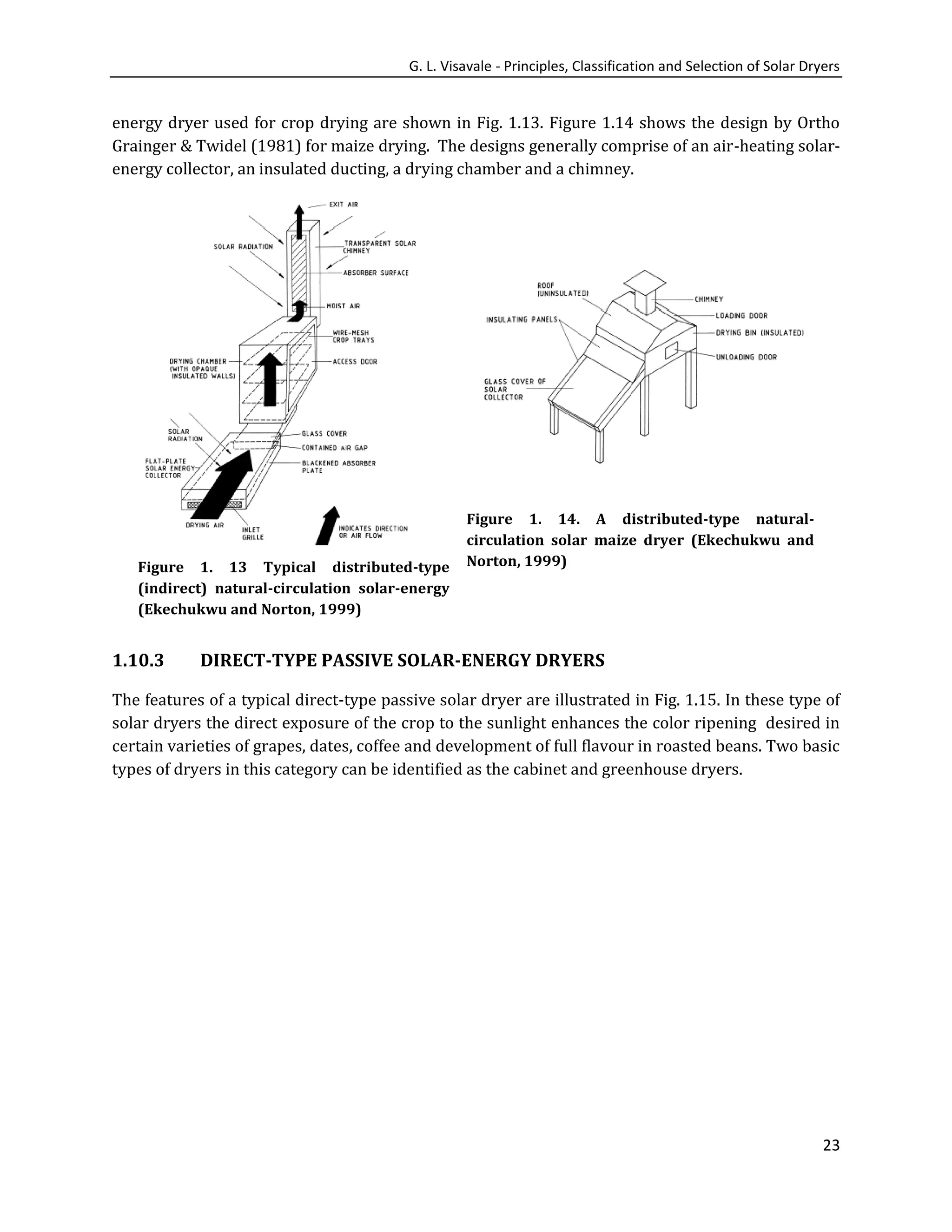 Principles, Classification and Selection of Solar Dryers | PDF