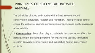 PRINCIPLES & CONCEPTS OF ZOO AND CAPTIVE WILD | PPTX