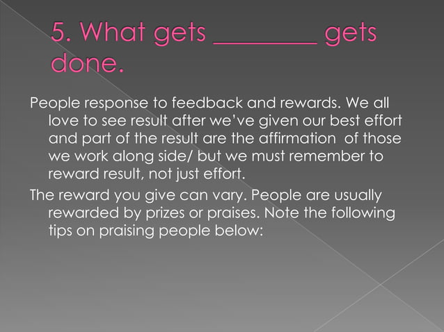 Principles for getting the job done .done | Careers