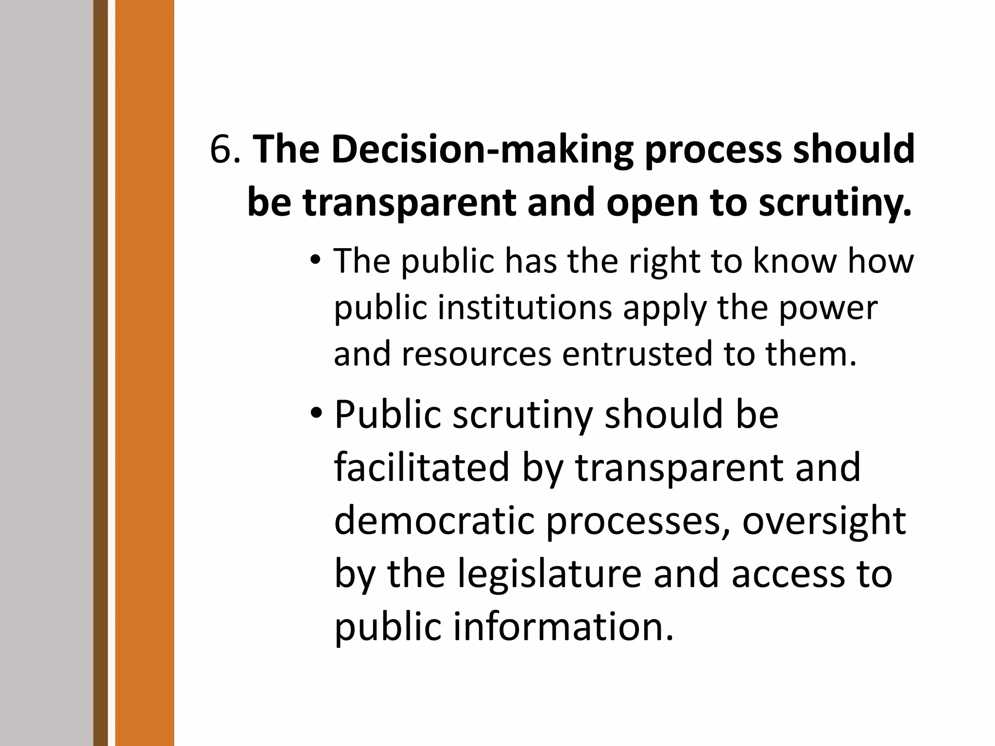 Principles for Managing Ethics in the Public Service | PDF