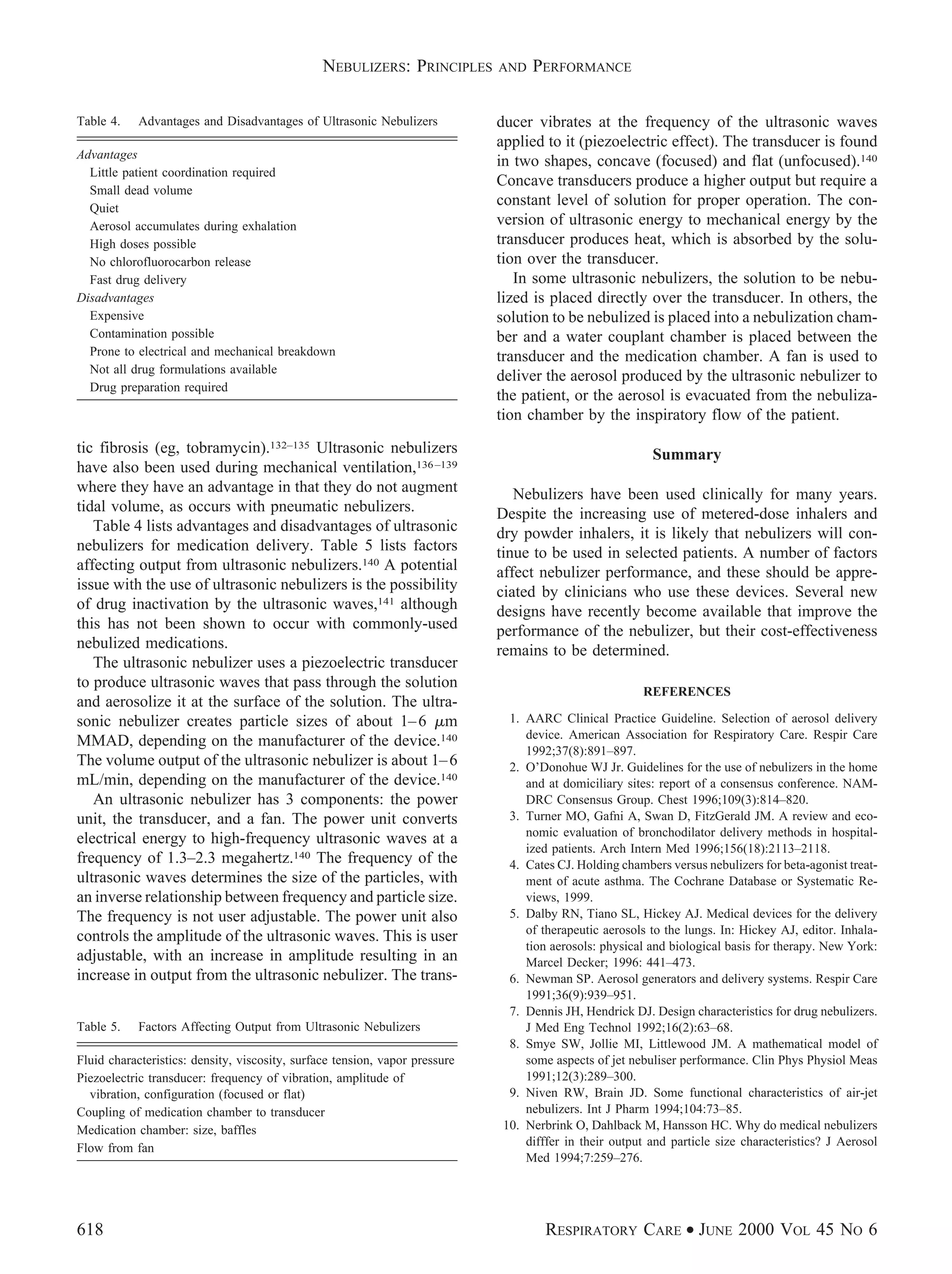 Principles for nebulization | PDF