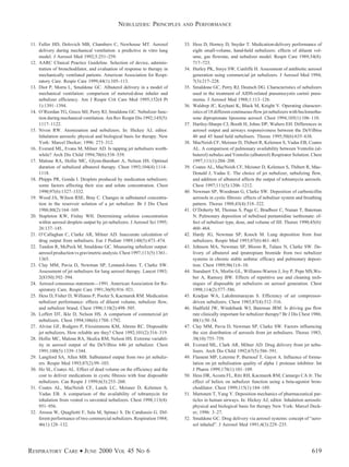 Principles for nebulization | PDF